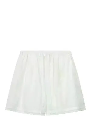 TOUT A COUP Scalloped-edge Shorts - White
