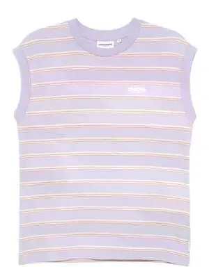 CHOCOOLATE Striped Tank Top - Purple