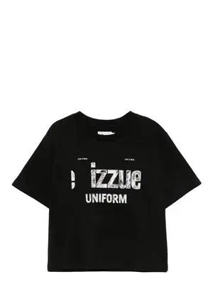 Izzue Logo-print T-shirt - Black