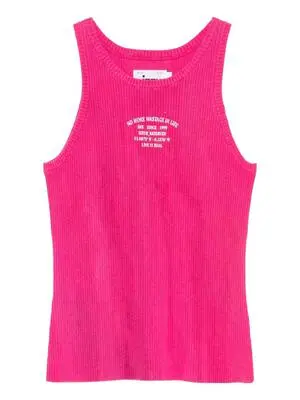 Izzue Ribbed Tank Top - Pink