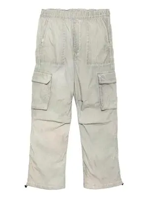 Izzue Logo-patch Pants - Grey