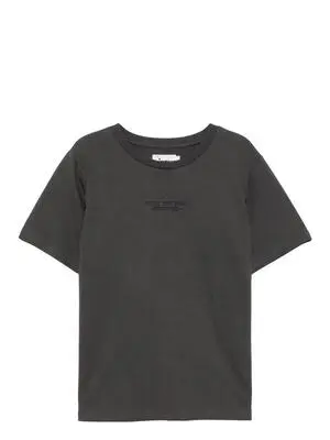 Izzue Logo-embroidered T-shirt - Grey