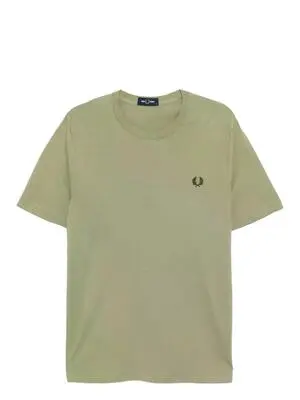 Fred Perry Logo-embroidered T-shirt - Green