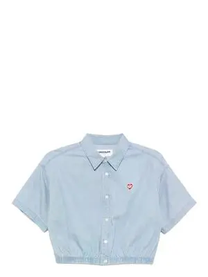 CHOCOOLATE Logo-embroidered Shirt - Blue