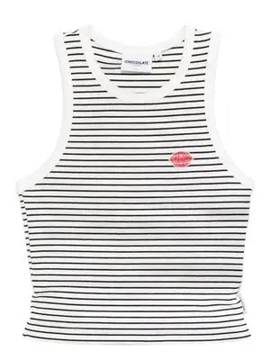 CHOCOOLATE Ribbed Tank Top - Neutrals