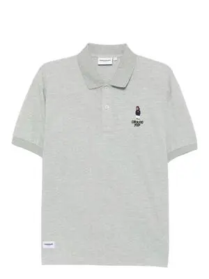 CHOCOOLATE Logo-embroidered Polo Shirt Grey