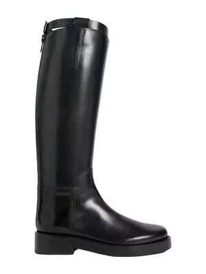 ANN DEMEULEMEESTER Stan Knee-high Biker Boots - Black