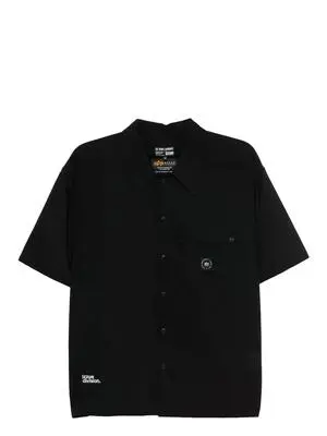 Izzue Logo-patch Shirt - Black
