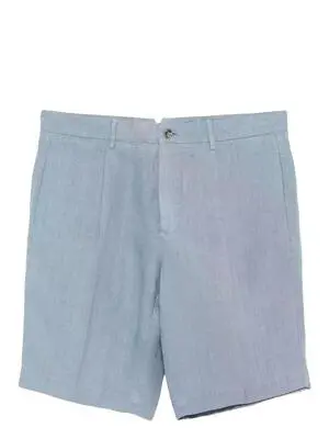 DELL'OGLIO Linen Shorts - Blue