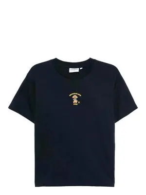 CHOCOOLATE Logo-Embroidered T-Shirt Blue