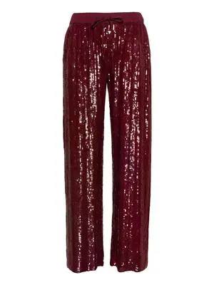 P.a.r.o.s.h Glare Sequinned Trousers - Red