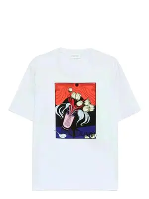 LANVIN Printed T-shirt - Blue