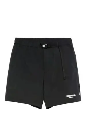 NEIGHBORHOOD Logo-print Thigh-length Shorts - Black