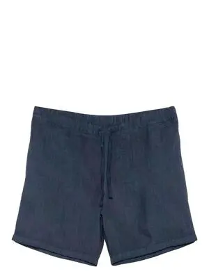 120% Lino Linen Shorts - Blue