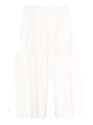 CHOCOOLATE Drawstring Skirt - White