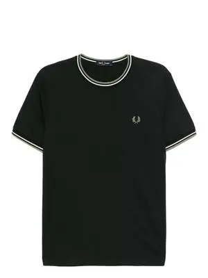 Fred Perry Logo-embroidered T-shirt - Green