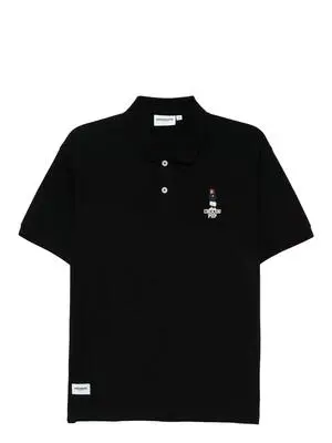 CHOCOOLATE Logo-embroidered Polo Shirt - Black