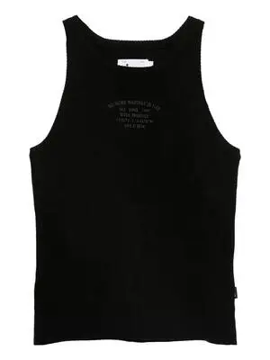 Izzue Ribbed Tank Top - Black
