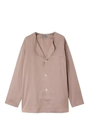 Our Legacy X Emporio Armani Strato Lyocell And Silk-blend Shirt - Neutrals