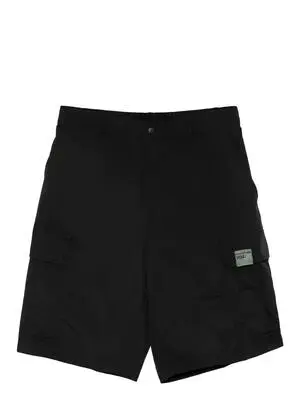 Izzue Logo-patch Cargo Shorts - Black