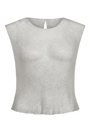 TWP Chloe Woven Mesh Top