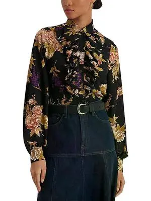Ralph Lauren Floral Print Shirt - Black