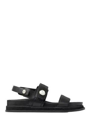 JIMMY CHOO Fayence City Sandals - Black