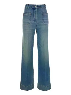 Victoria Beckham Alina Jeans - Blue