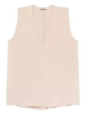 BLANCA VITA V-Neck Top Neutrals