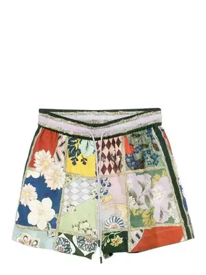 ALEMAIS Bianca Thigh-length Shorts - Green
