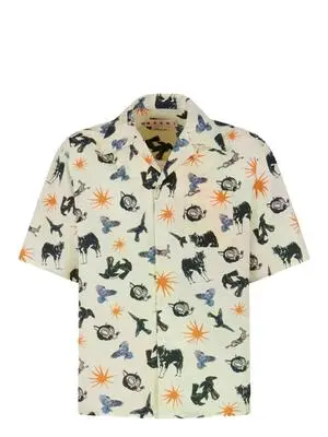 Marni Graphic Print Short-sleeve Shirt - White
