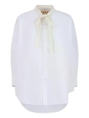 Marni Bow-detail Shirt - White