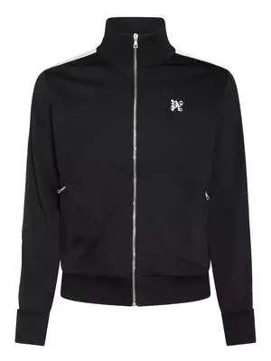 Palm Angels Logo-embroidered Jacket - Black