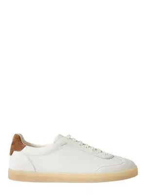 Brunello Cucinelli Deerskin Leather Sneakers - White