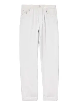 Brunello Cucinelli Slim-Fit Jeans Cream
