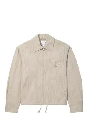 Bottega Veneta Woven Jacket Neutral