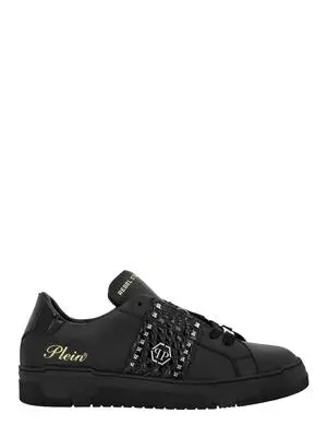 Philipp Plein Stud-embellished Low Top Sneakers - Black