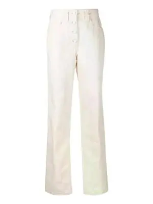 Sunnei Button-fly Flared Jeans - Neutrals