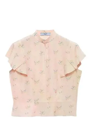 Prada Floral-print Shirt - Pink