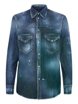 Dsquared2 Western-style Denim Shirt - Blue