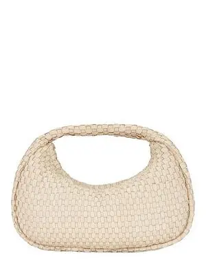 ST. AGNI Lattice Weave Mini Bon Bon Bag - Creme