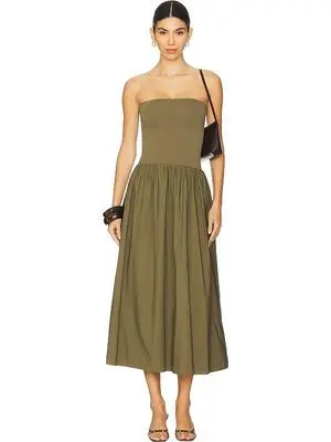 PISTOLA Mavo Tube Top Dress - Rich Olive