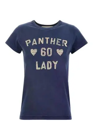 Valentino Garavani Graphic-lettering T-shirt - Blue