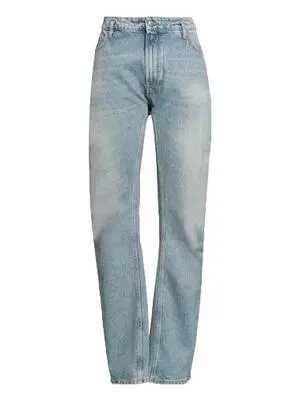 THE BIG WHITE BLUE Faded Denim Mom Jeans - Blue