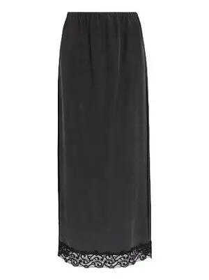 ALYSI Maxi Flared Skirt - Black