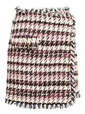 SHIRTAPORTER Mini Tweed Wrap Skirt - Pink