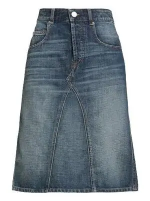 MARANT ETOILE Denim Flared Skirt - Blue
