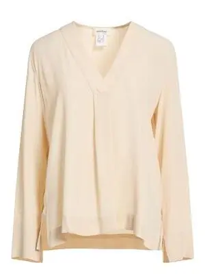 OTTOD'AME Acetate And Silk Top - Beige