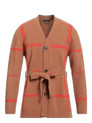 DANIELE FIESOLI Cardigan In Merino Wool, Polyamide, And Cashmere - Beige
