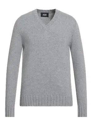 Alpha Studio Sweater In Wool, Viscose, Polyamide, And Cashmere - Grey